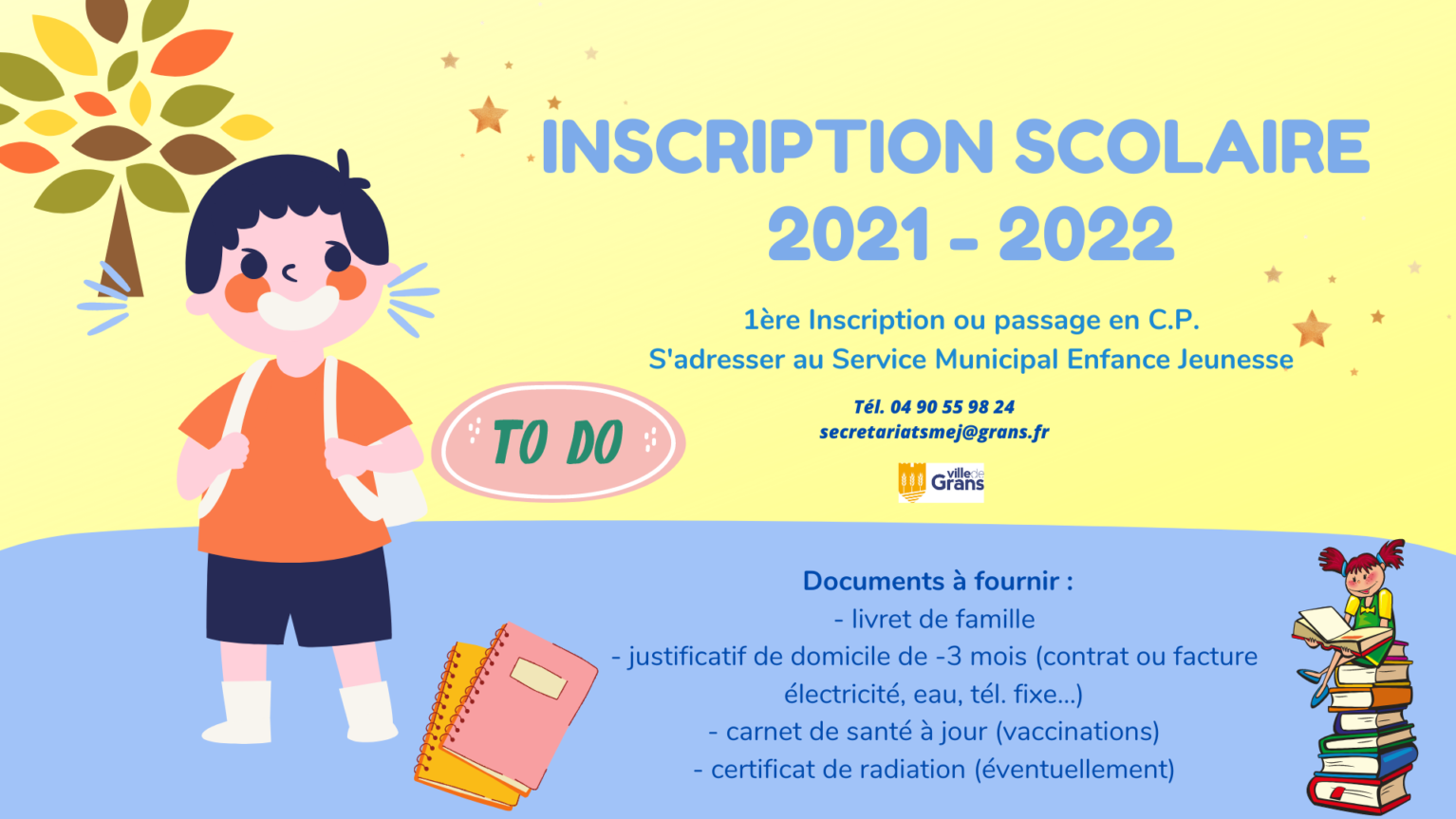 L'inscription scolaire | Ville de Grans